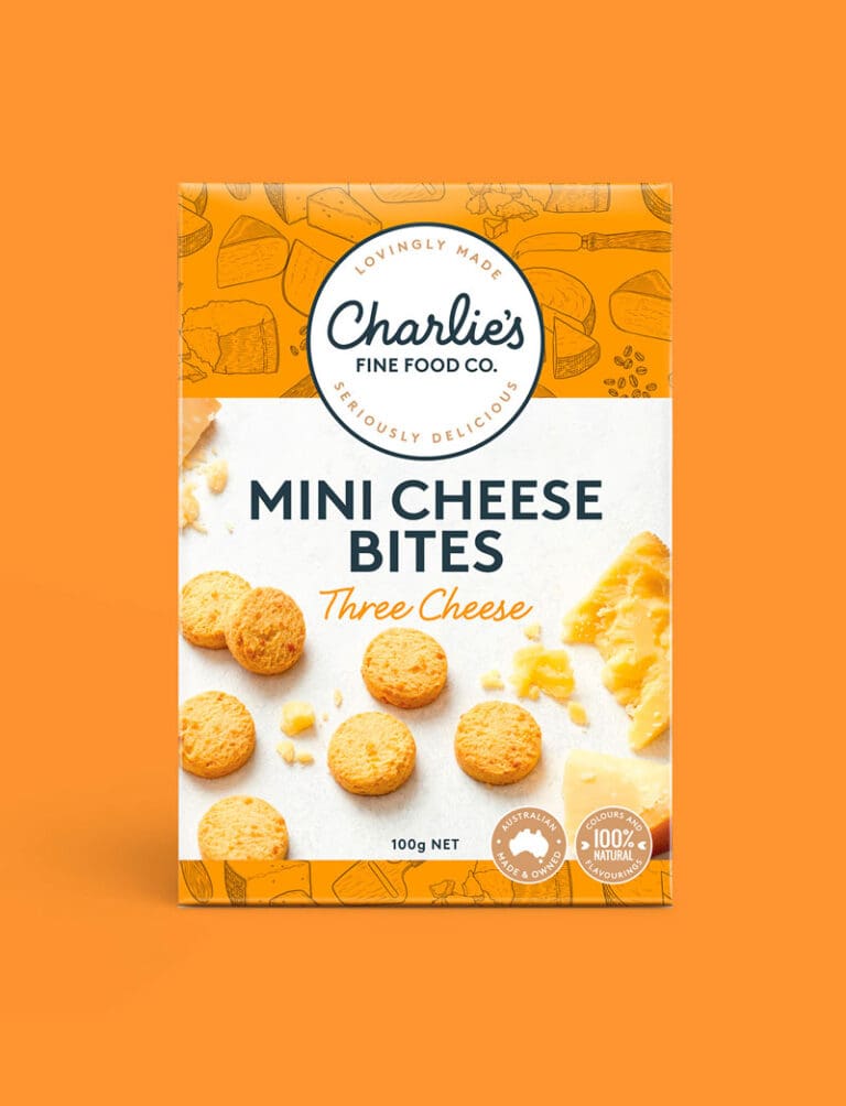 Three Cheese Mini Cheese Bites 100g – Charlie's Fine Food Co.